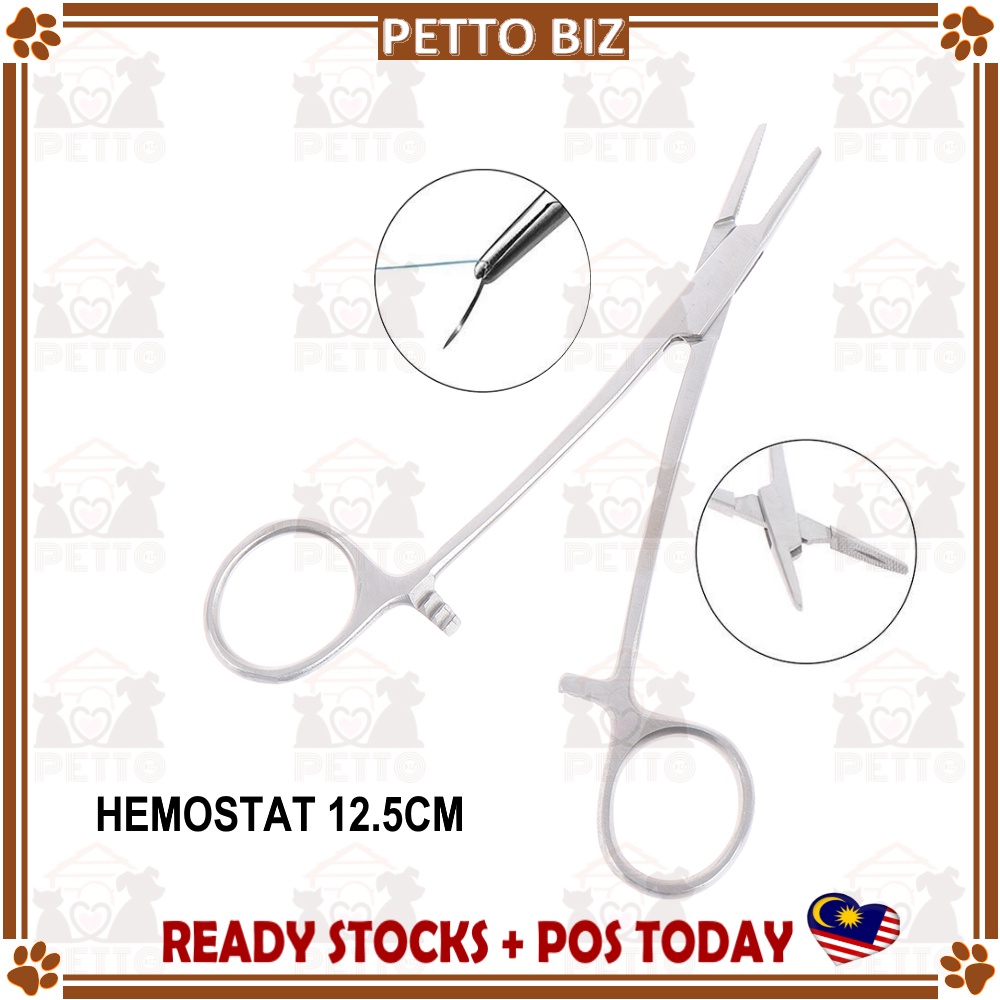 Hemostat 12.5cm Locking Forceps Curved Hemostat Farm Tool Needle Clamp ...