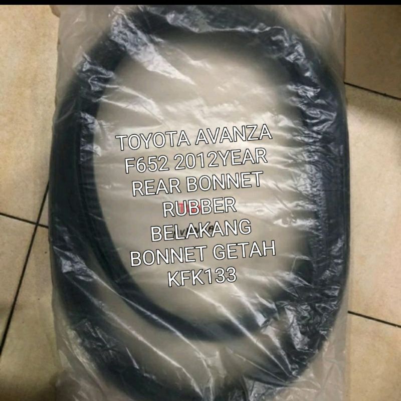 TOYOTA AVANZA F652 2012YEAR REAR BONNET RUBBER BELAKANG BONNET GETAH ...