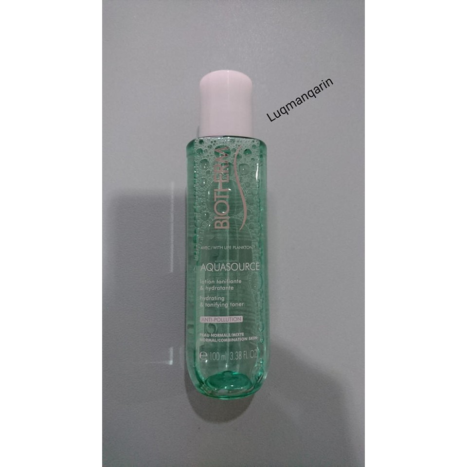 BIOTHERM AQUASOURCE Hydrating & Tonifying Toner 100ml (AUTHENTIC) 100% ...
