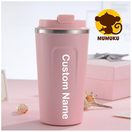 Laser Korean Custom Mug Flask Coffee Mug Travel Office Home Vacuum ...