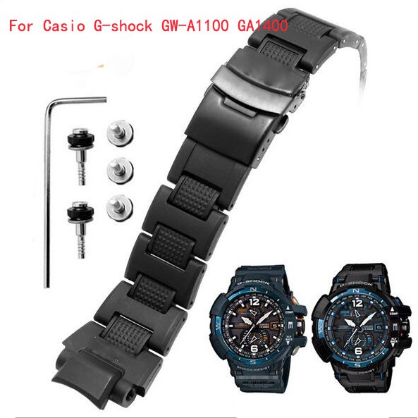 27mmWatch Strap Replacement Band for Casio G-Shock GW-A1100 GA1400 ...