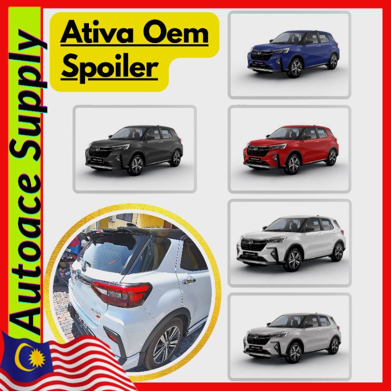 🔥Perodua Ativa Spoiler Oem Gear Up Material Abs Ori With 3m Tape ...