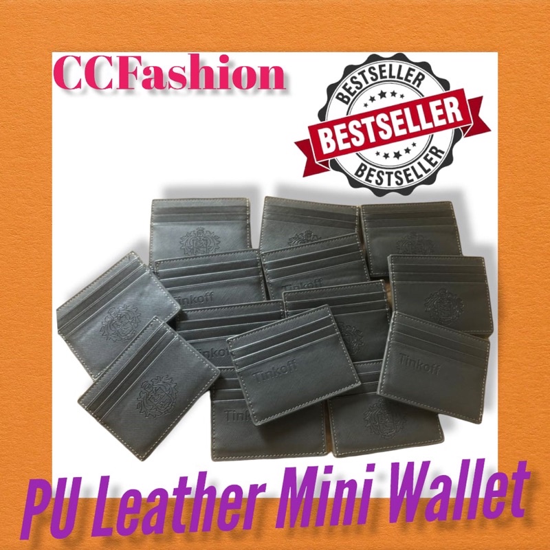 (Ready Stock)CCFashion PU Leather Tinkoff 6Slot Card Holder,Mini Wallet ...