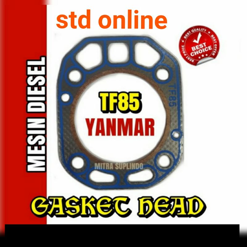 MESIN YANMAR diesel engine head Gasket type TF85 Head Gasket | Shopee ...