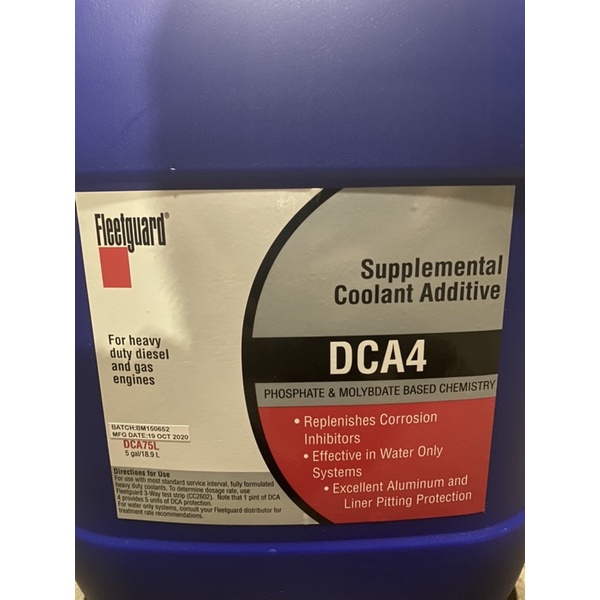 Fleetguard DCA4 Coolant Additive 18.9L | Shopee Malaysia
