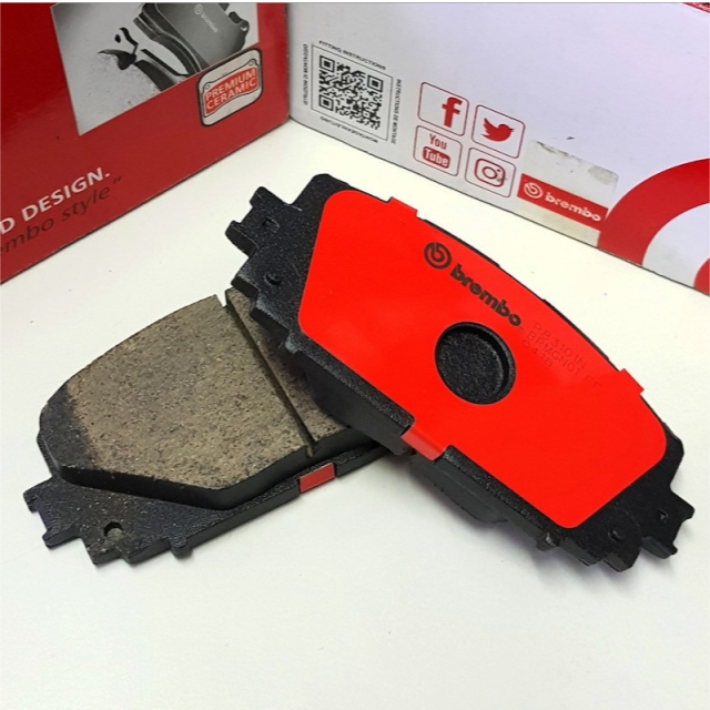 GENUINE BREMBO FRONT BRAKE PAD TOYOTA HILUX KUN25 2.5 VNT KUN26 3.0 VNT (2012-2015) | Shopee ...