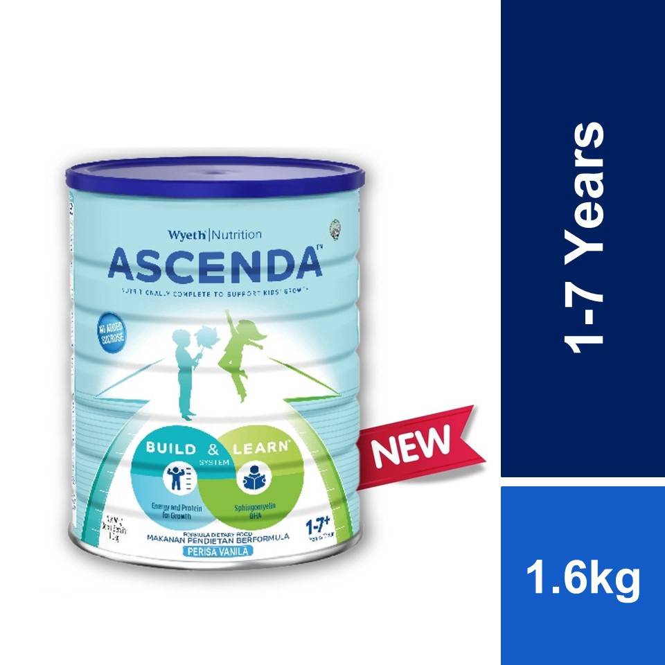 Susu ASCENDA 1.6kg Milk Formula Susu Formula Susu Budak Susu Tepung ...
