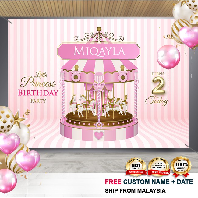 getah rambut Birthday Banner / Birthday Backdrop / Hari Jadi - Baby ...