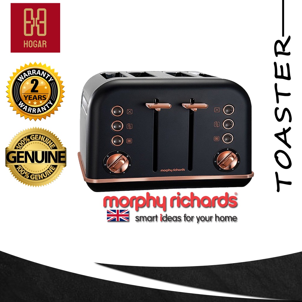 Morphy Richards Toaster 4 Slice Accents Rose Gold 242104 | Mesin ...