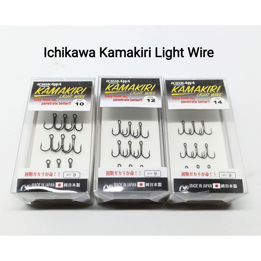 Ichikawa Kamakiri Light Wire Treble Hook Micro Lure Ultra Light Fishing ...