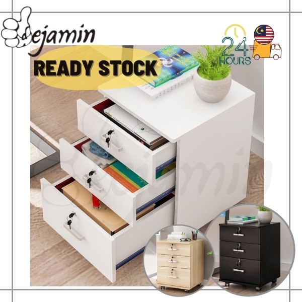 3 Tier Office Cabinet Drawer File Cabinet with 3 Lock Office Furniture ...