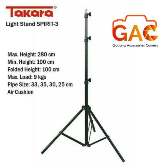 Takara spirit 3 studio Light stand | Shopee Malaysia