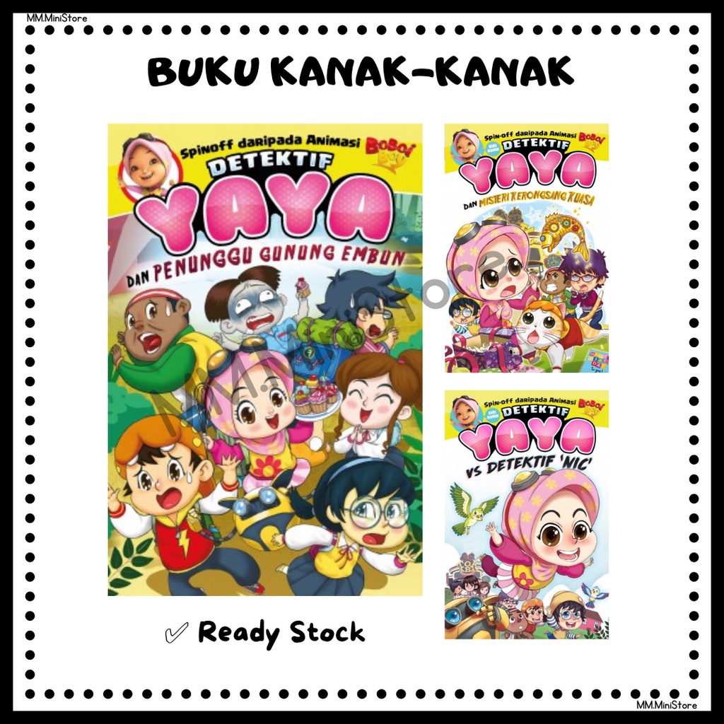 BUKU CERITA KANAK-KANAK Detektif Yaya Novel Komik Boboiboy | Shopee Malaysia