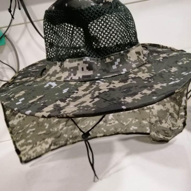 TOPI MANCING & TOPI KERJA JENIS KAIN+JARING | Shopee Malaysia