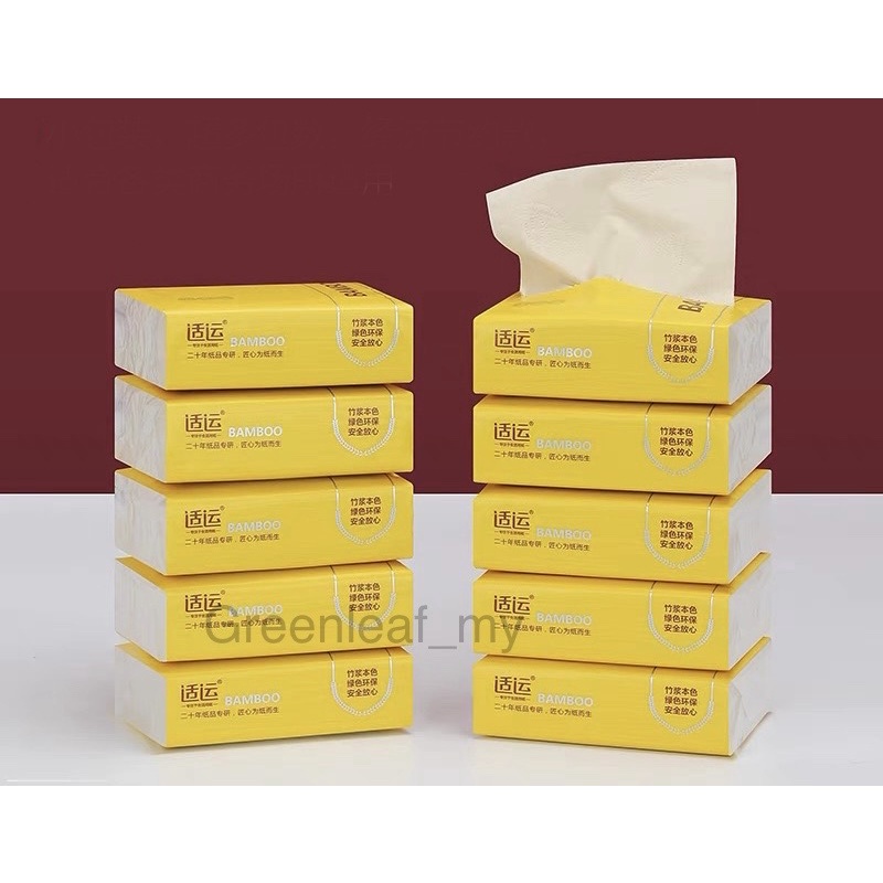 (READY STOCK) Bamboo tissue paper non fluorescent 4ply tissue 192pieces ...