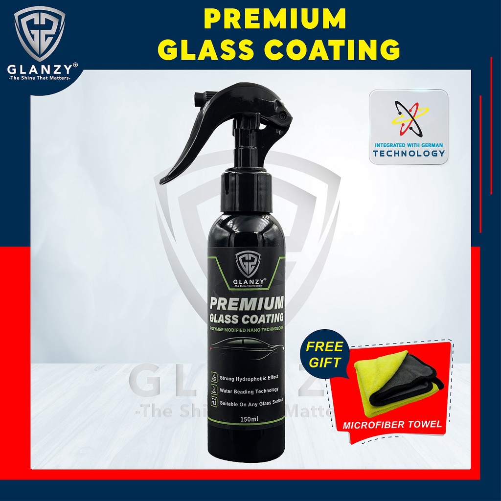 GLANZY+ Premium Glass Coating (Polymer Modified Nano Technology) | PGMall