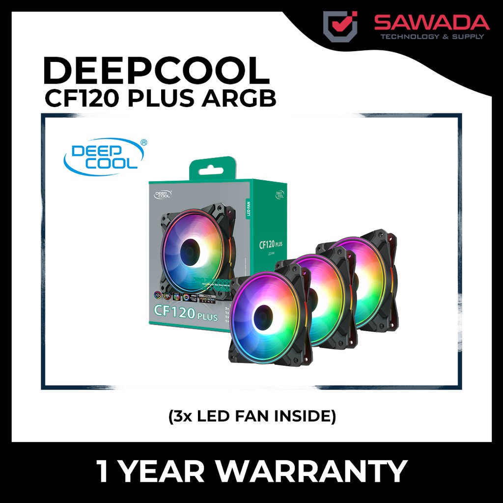 DEEPCOOL CF120 PLUS ARGB 3 IN 1 FAN | Shopee Malaysia