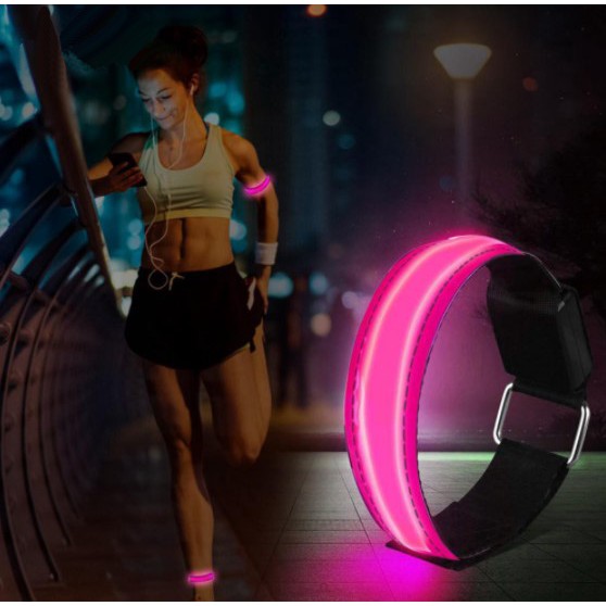 Nylon Armbands Night Safety Hand Strap Sport Glowing LED Luminous ...