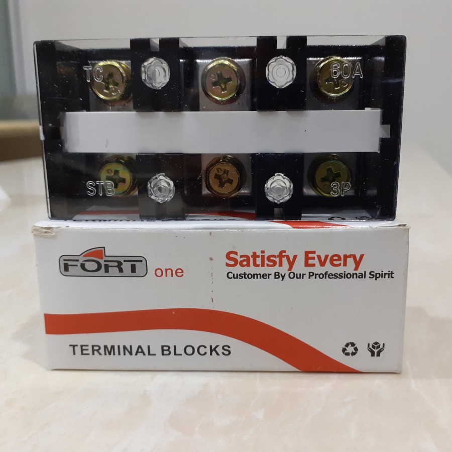 Terminal Block TC-1003/TC1003 3 Pole 100A Fort | Shopee Malaysia