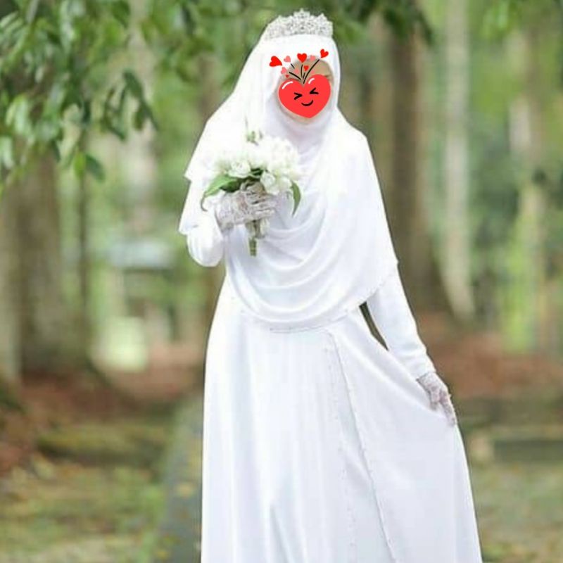 TUDUNG PENGANTIN LABUH BAWAL/VEIL (READY STOCK) | Shopee Malaysia