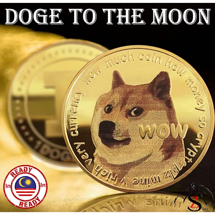 Doge Coin Doge To The Moon Coin Collector with Acrylic Coin Case , Doge ...