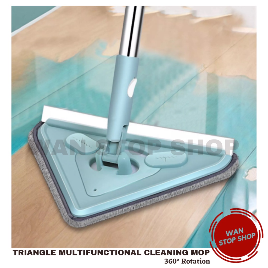 Triangular Multifunctional Clean Mop Window Cleaner With Water Scaper ...