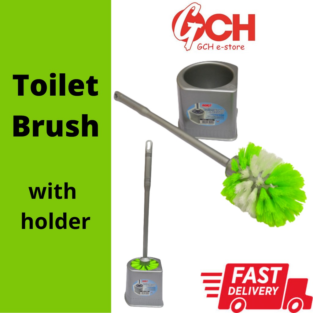 RAYACO Toilet Brush with Holder Set / Toilet Brush Set / Toilet ...