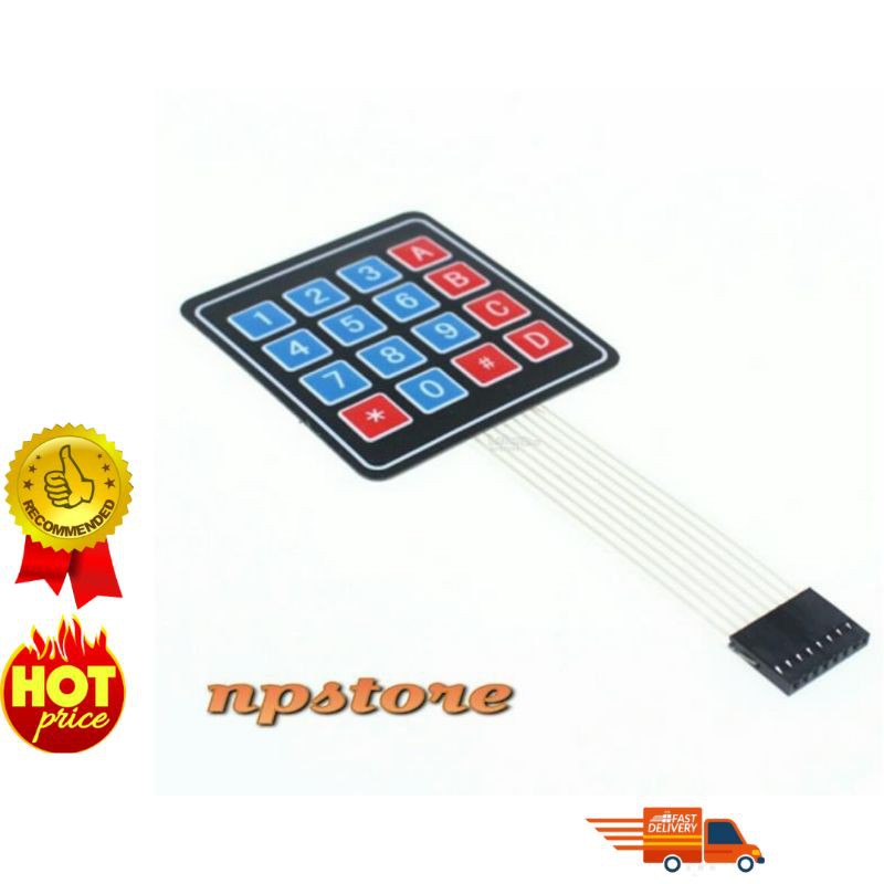🔥READY ITEMS💥Keyboard 16 Key Membrane Switch Keypad For arduino DIY ...