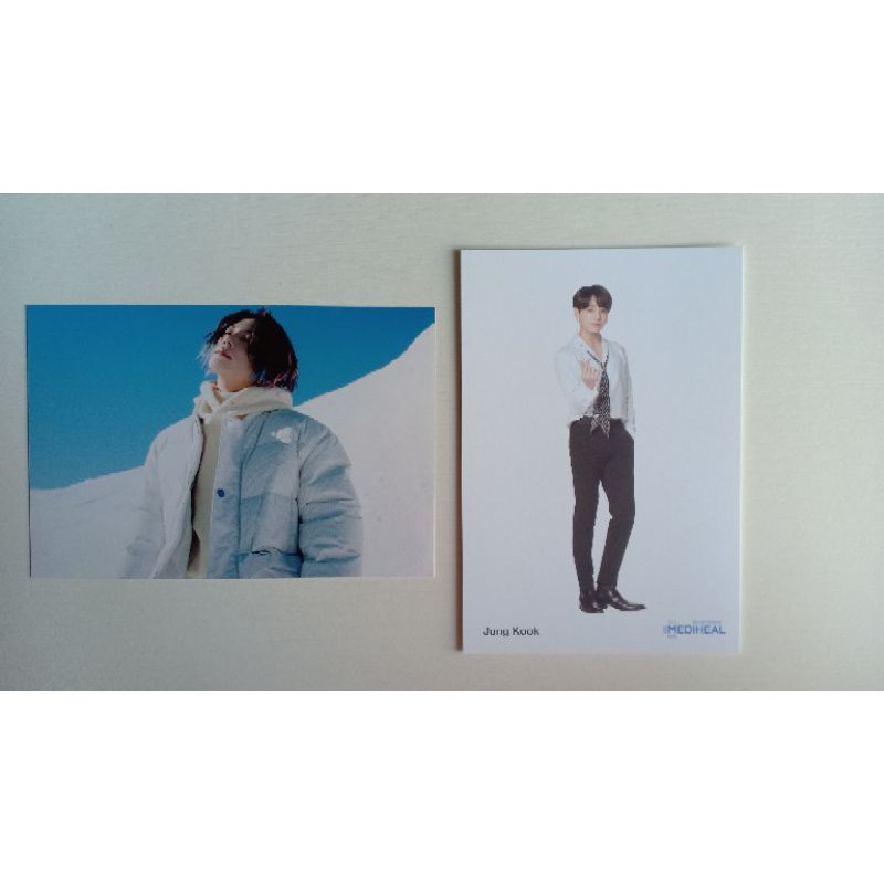 Official BTS WINTER PACKAGE 2021 JUNGKOOK 4x6 photo SET MEDIHEAL ...