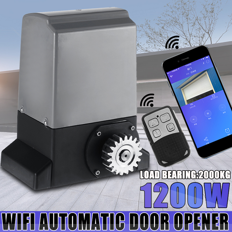 1200W WiFi Automatic Electric Sliding Gate Operator Motor bluetooth ...