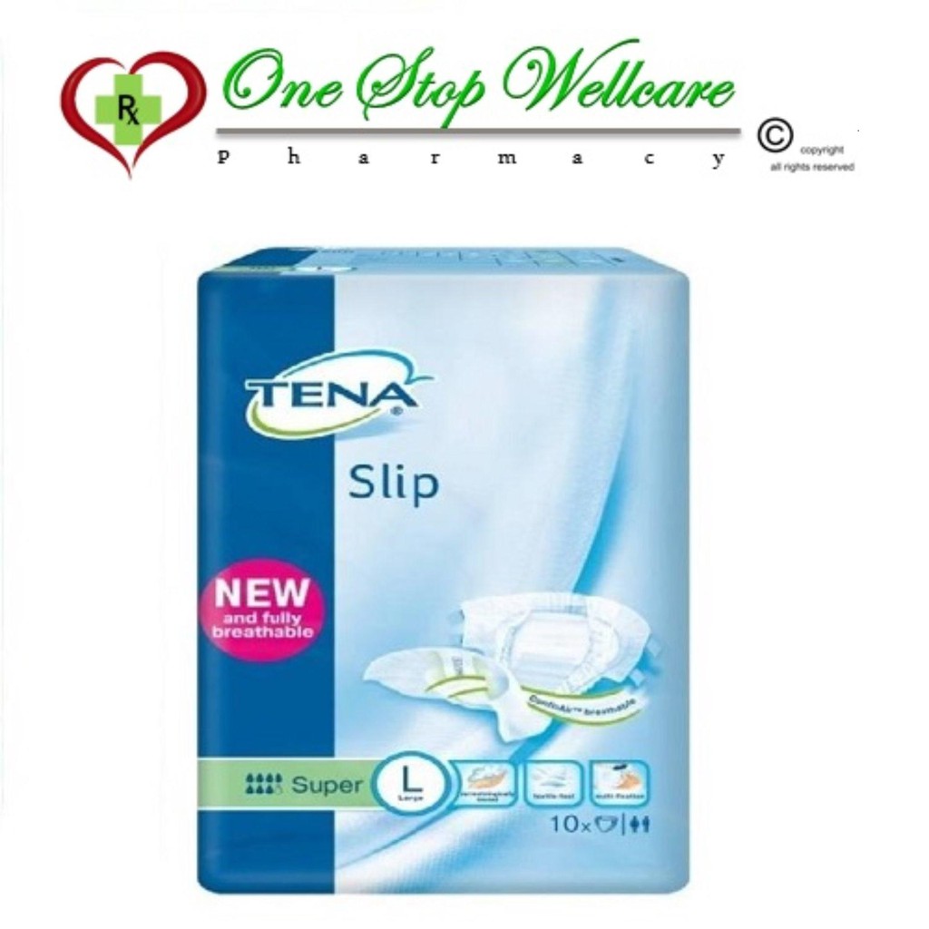 TENA PROSKIN SLIP SUPER ADULT DIAPERS (L) 10'S | Shopee Malaysia