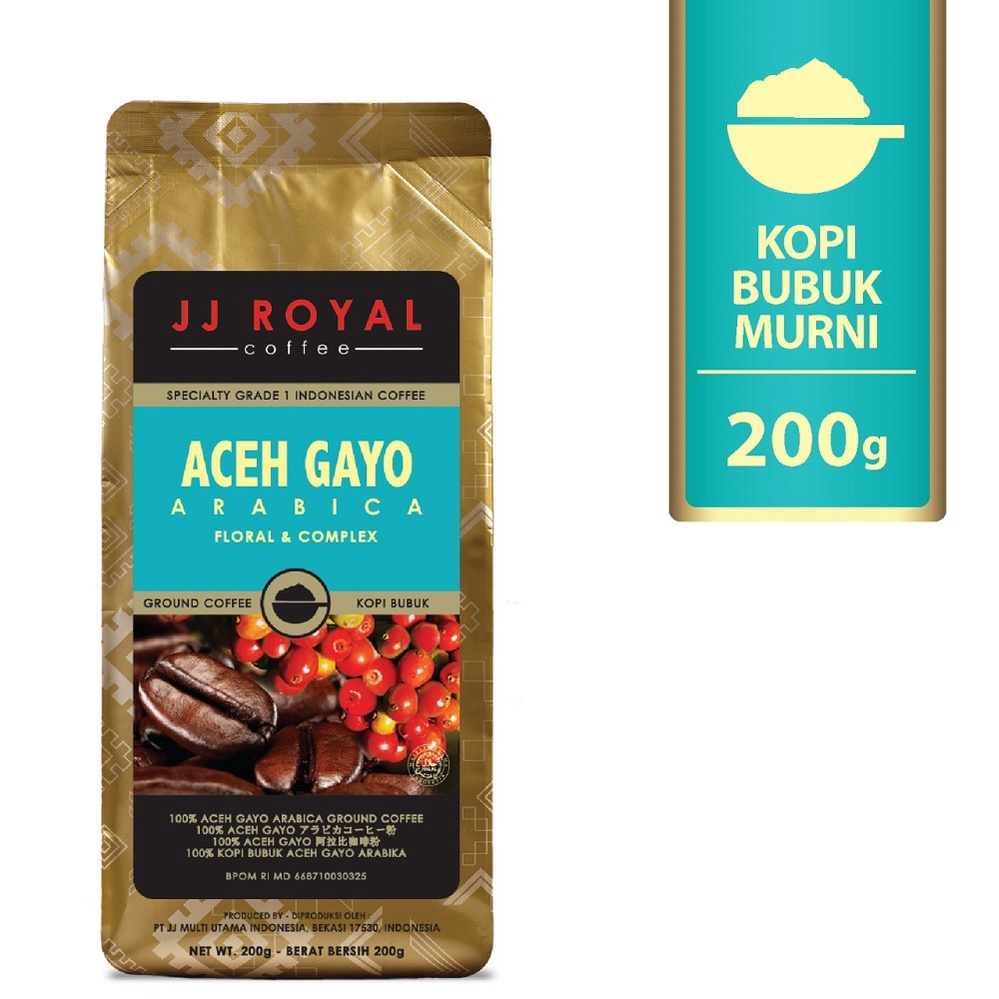 Jj Royal Aceh Gayo Arabica Ground Bag 200g | Shopee Malaysia