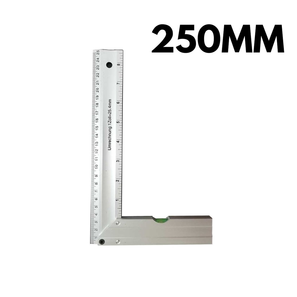 200 / 250mm Aluminium Try Square Right Angle Gauge With Water Balance ...