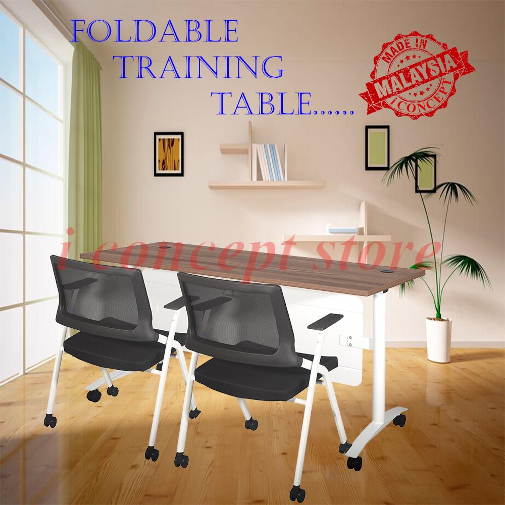 FOLDABLE TRAINING TABLE/ MOBILE FOLDING TABLE/ MOVE ABLE MEETING TABLE ...