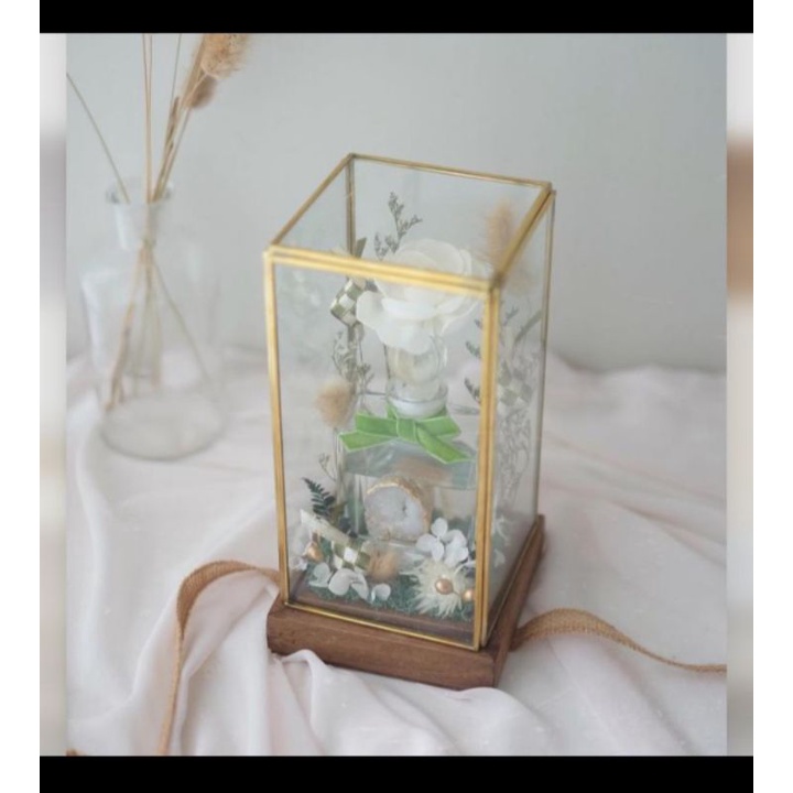 KAYU Glassbox Terrarium S4 wooden base | Terrarium dowry | Terrarium ...