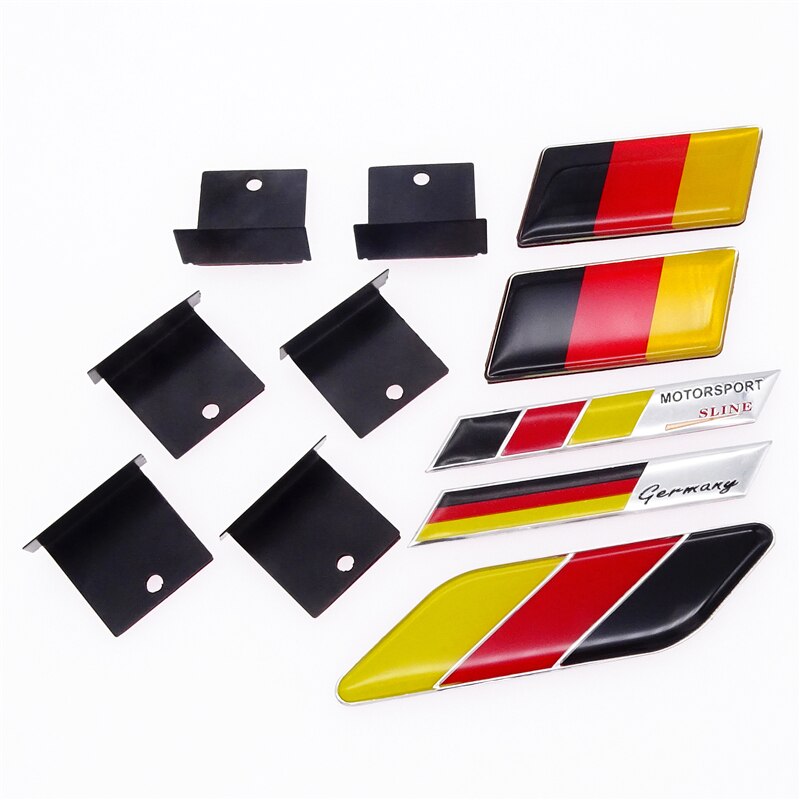 Universal Car Sticker German Flag Emblem Badge Emblem Deutsch Bumper ...
