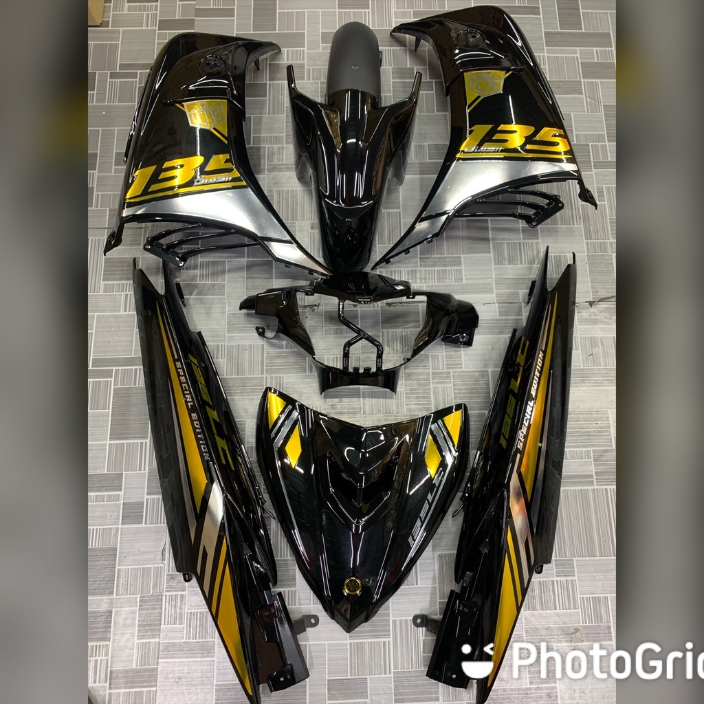 LC V6 BLACK CHROME SILVER GOLD STICKER TANAM | Shopee Malaysia