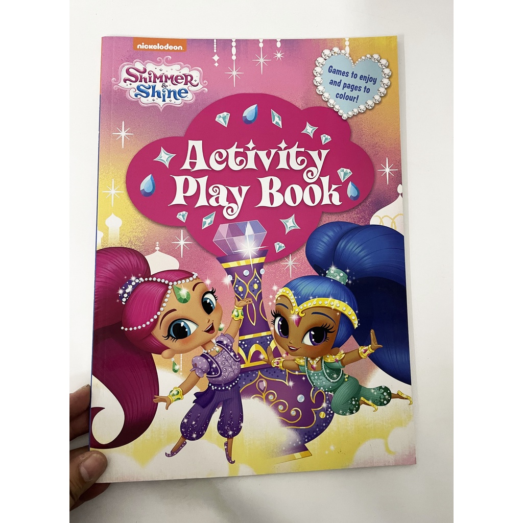 Shimmer and Shine Activity Play Book with pages to colour games ...