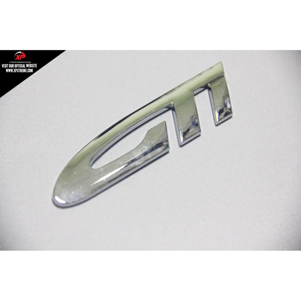 PROTON SATRIA GTI LOGO EMBLEM HIGH QUALITY RESIN SILVER 3M STICK ...