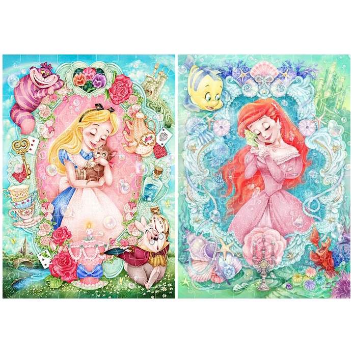 TENYO DISNEY ELEGANCE SERIES ALICE IN WONDERLAND / THE LITTLE MERMAID ...