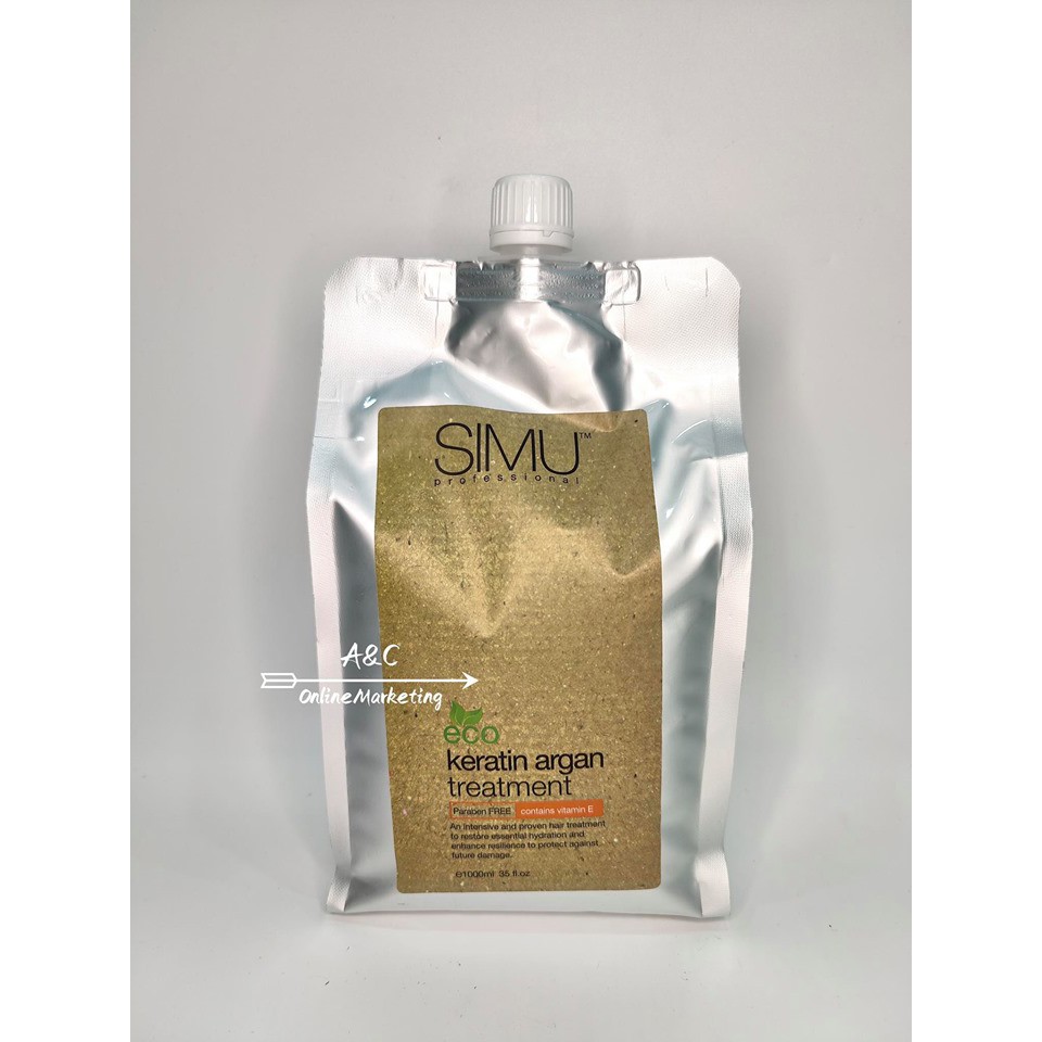 Simu Keratin Argan Treatment Mask Professional Salon 1000ml Keratin ...