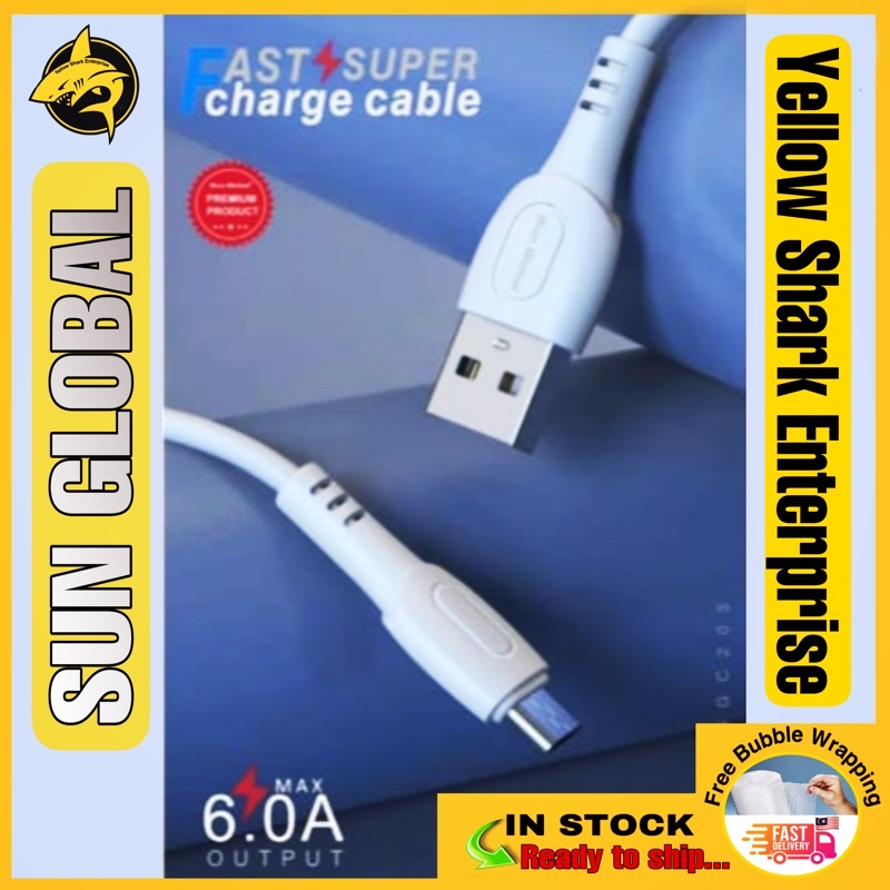 Sun Global 6.0A Type-C SUPER FAST Charge Cable (support OPPO VOOC Flash ...
