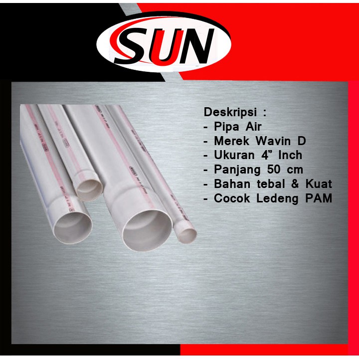 4 Inch Pvc Pipe Wavin D 50 Cm | Shopee Malaysia