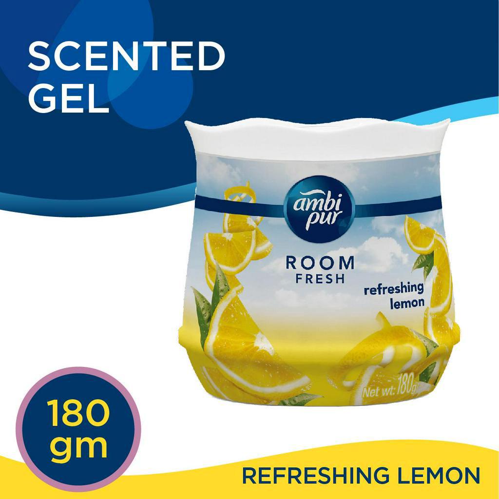 [Duplicated] Ambi Pur Room Fresh Air Refresher Gel Refreshing Lemon (180g) | Shopee Malaysia