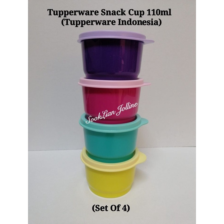 Tupperware Snack Cup (4pcs) 110ml - {Tupperware Tiffin Set's Exclusive ...