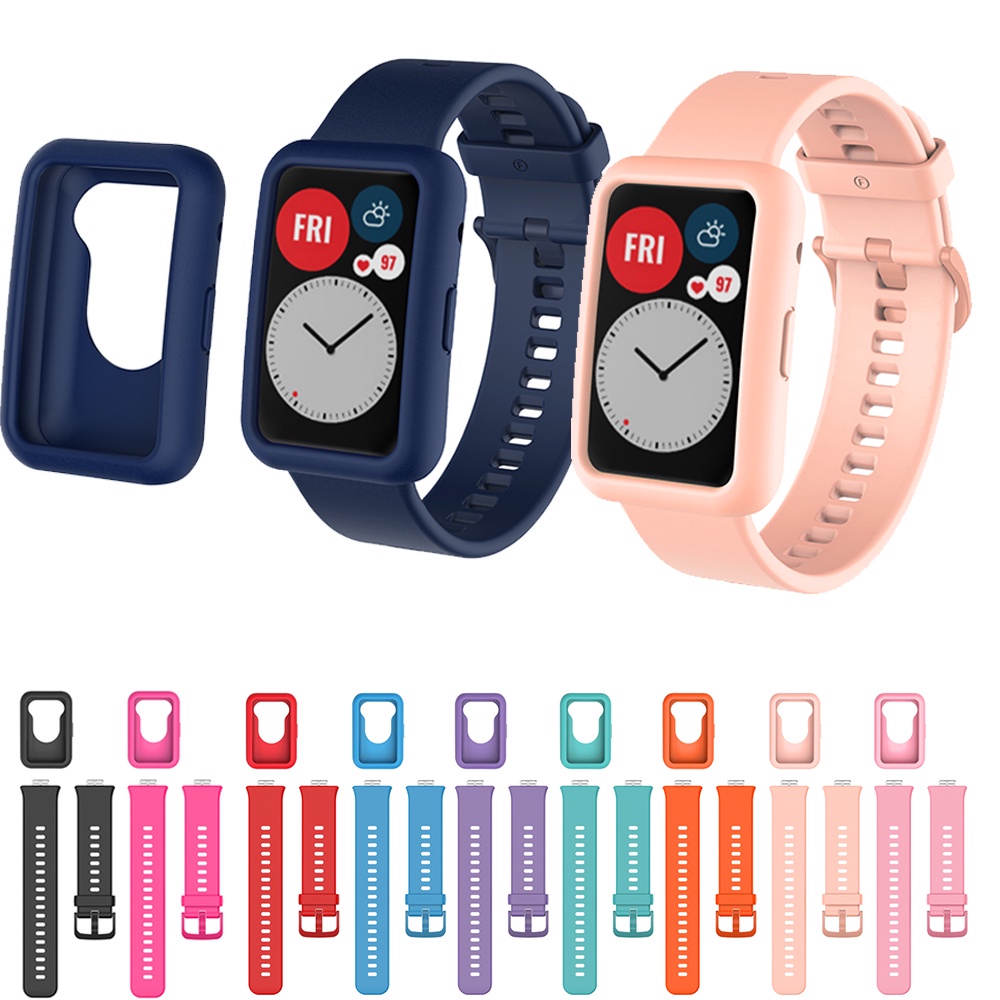 Silicone Band For Huawei Watch Fit Strap Original Smart Wriststrap for ...