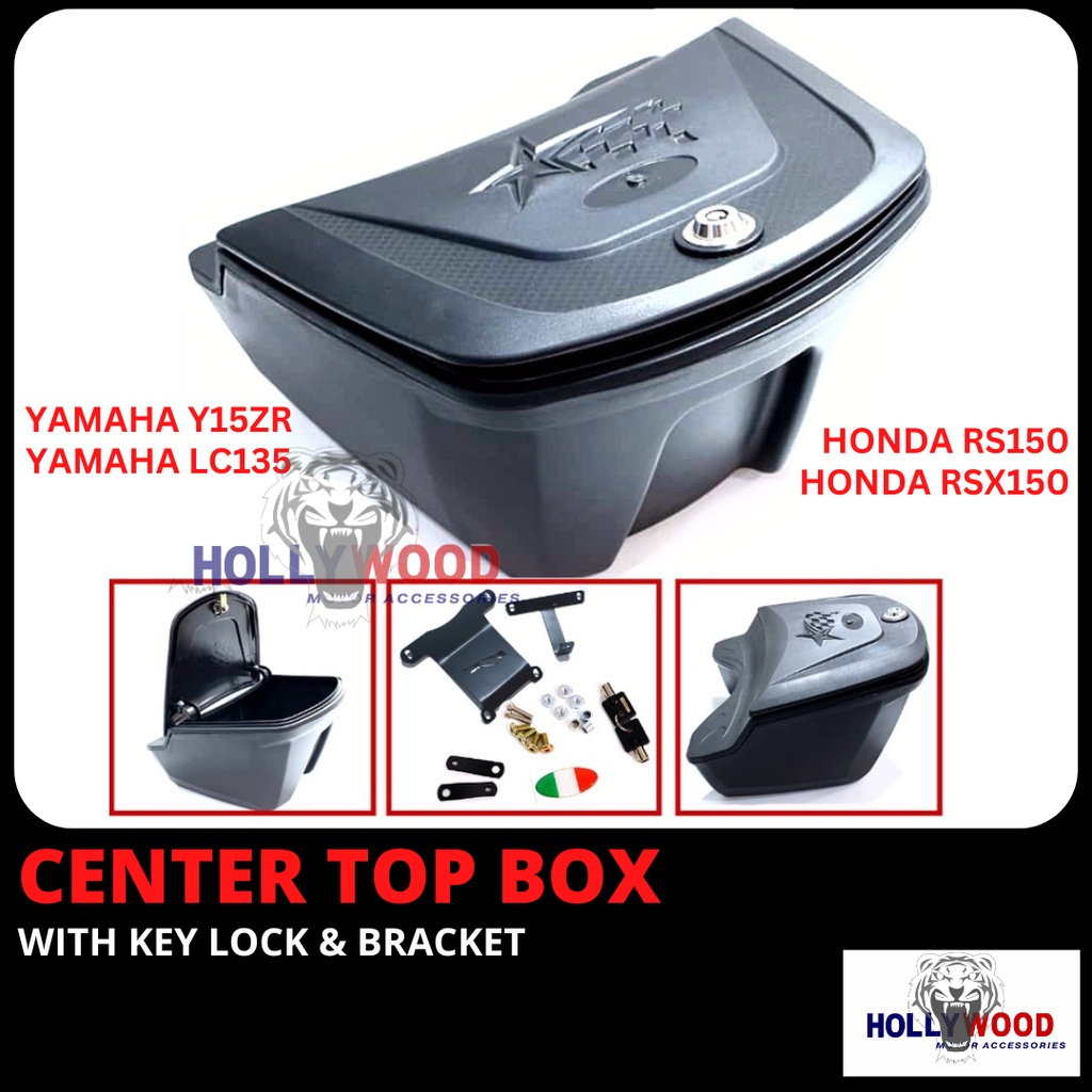 CENTER BOX HONDA RS150 RS-X150 Y15 LC135 WITH SAFETY KEY LOCK BRACKET ...