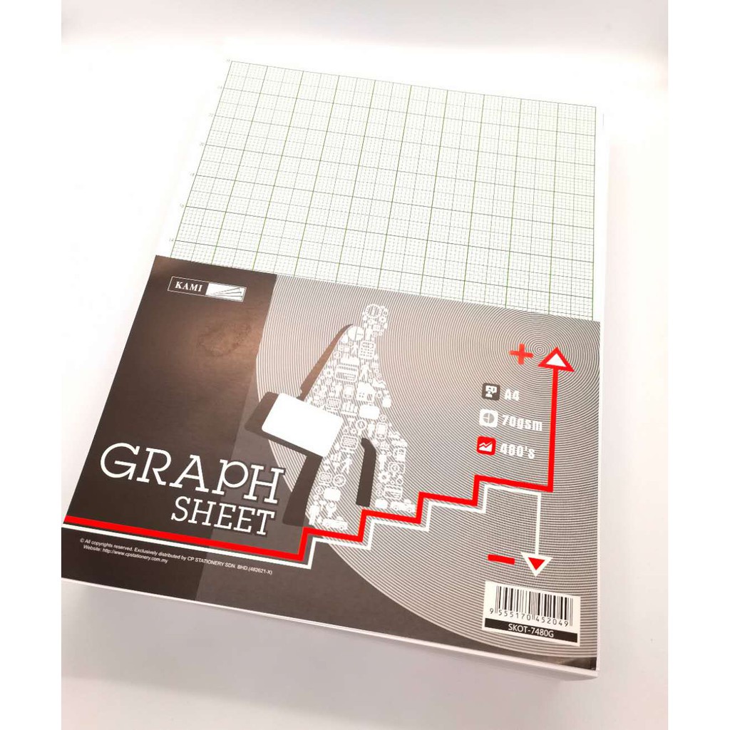 KAMI GRAPH SHEET PAPER 480'S 2MM SQUARE 20CM X 26CM | Shopee Malaysia
