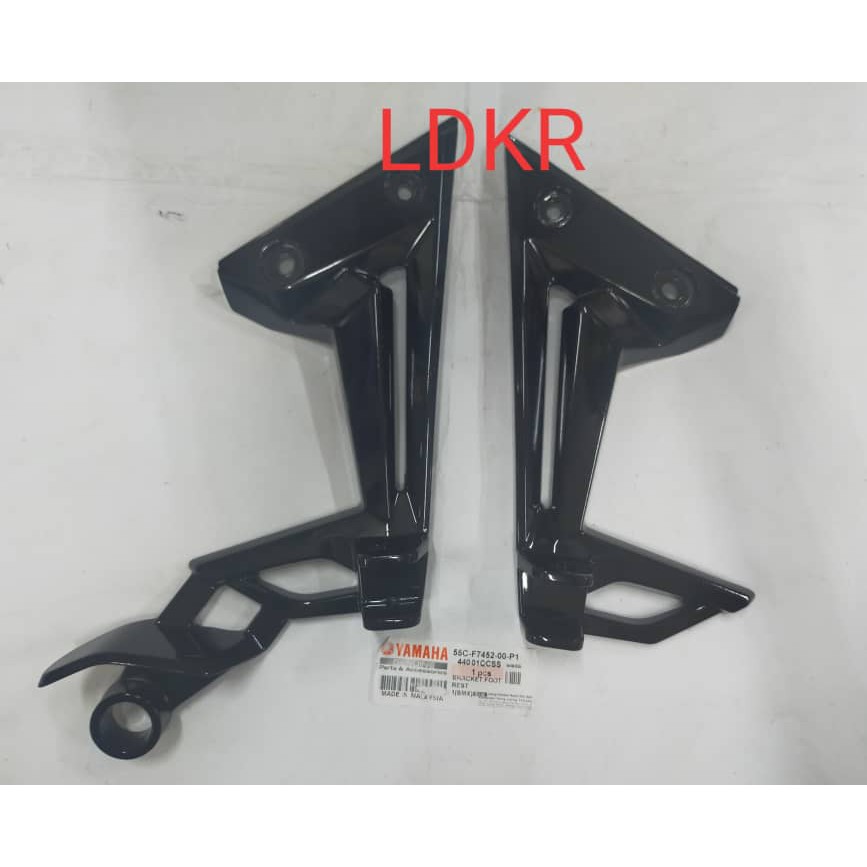 Yamaha LC135 V2 V3 V4 V5 V6 Footrest Bracket 100% Original HLY ( Hitam ) | Shopee Malaysia