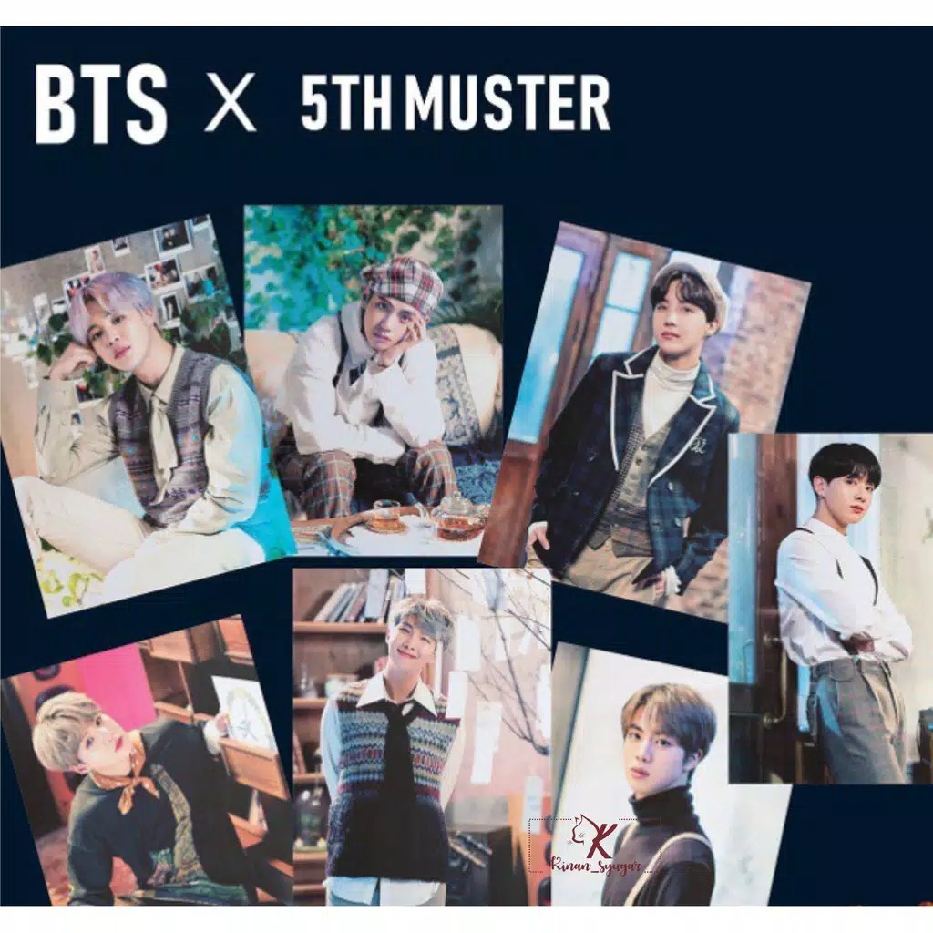 Official POSTER 5TH MUSTER BTS - RARE TAEHYUNG V JUNGKOOK JIMIN JIN ...